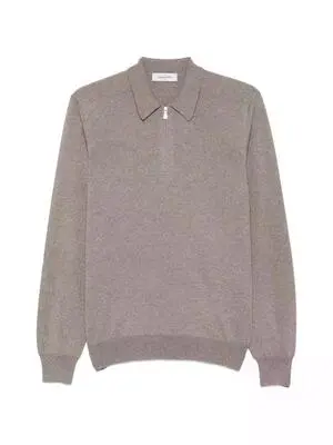 GRAN SASSO Quarter-zip Polo-collar Sweater - Blue
