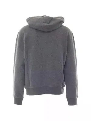 LANVIN Ribbon Zip-up Hoodie In Cotton And Cashmere