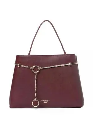 TWINSET Chain-link Flared Shoulder Bag