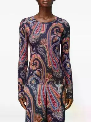 Etro Paisley-print Long-sleeve T-shirt