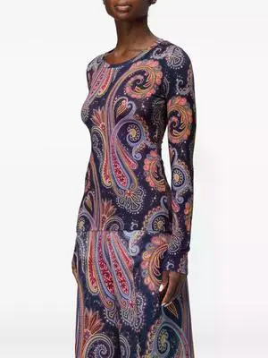 Etro Paisley-print Long-sleeve T-shirt