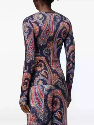 Etro Paisley-print Long-sleeve T-shirt