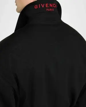 Givenchy Apos;s Plaid-tipped Belted Trench Coat - Black