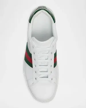 Gucci Ace 2.0 Leather Low-top Sneakers - 9076 Optic