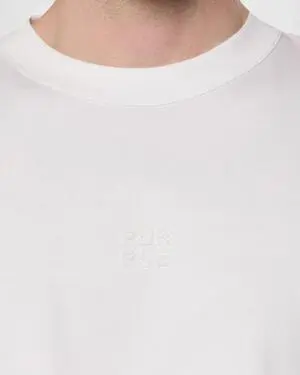 PURPLE BRAND Apos;s Tonal Logo Long-sleeve T-shirt - White