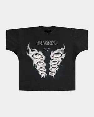 PURPLE BRAND Apos;s Eye Graphic Logo T-shirt - Black
