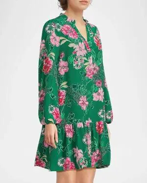 Lilly Pulitzer® Evaline Floral Silk Dress - Multi