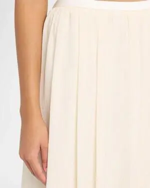 Peserico Lightweight A-line Midi Skirt - Comet Whit