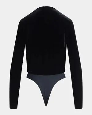 FAVORITE DAUGHTER The Velvet Date Long-sleeve Bodysuit