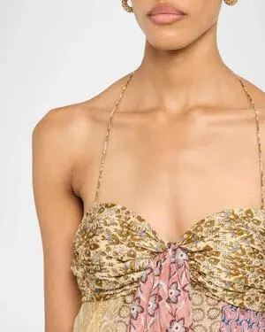Zimmermann Fairlight Scarf Halter Dress - Spliced