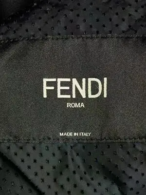Fendi Ff-logo Gabardine Bomber Jacket