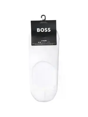 BOSS Logo-detail Socks Pack Of Three - White