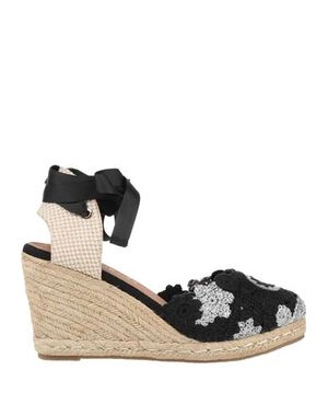CAFÈNOIR Espadrilles Size Textile Fibers - Black