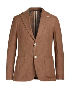 TAKESHY KUROSAWA Blazer Light Brown Size Viscose, Linen