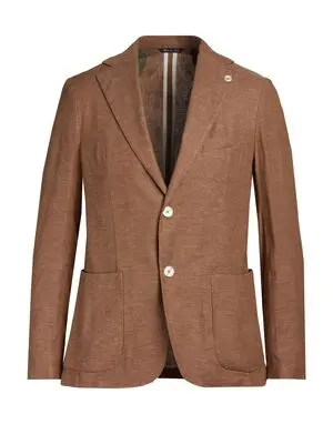 TAKESHY KUROSAWA Blazer Light Brown Size Viscose, Linen