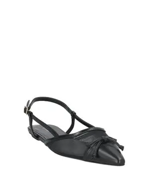 STUART WEITZMAN Ballet Flats Size Leather, Textile Fibers