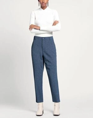 European Culture Pants Slate Size Viscose, Polyester, Polyamide, Silk, Elastane