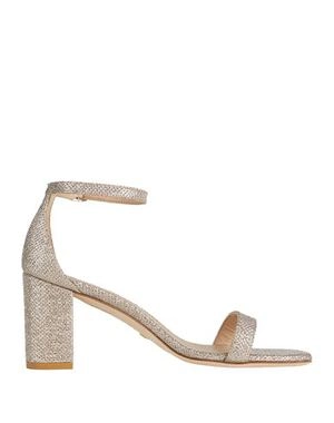 STUART WEITZMAN Sandals Platinum Size Textile Fibers
