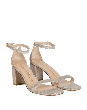 STUART WEITZMAN Sandals Platinum Size Textile Fibers