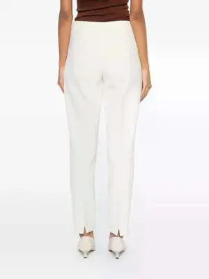 Liviana Conti Pressed-crease Slit-hem Trousers