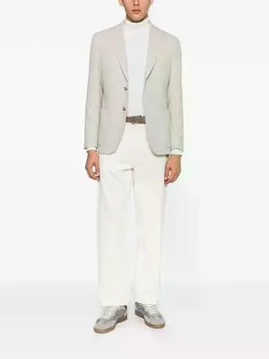 MANUEL RITZ Diagonal-weave Blazer - Grey