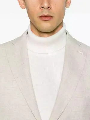 MANUEL RITZ Diagonal-weave Blazer