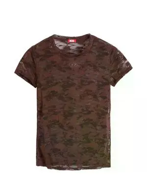 DIESEL® Camo Lace T-shirt - Brown