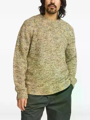 REVOLUTION Marl-knit Crew-neck Sweater - Neutrals