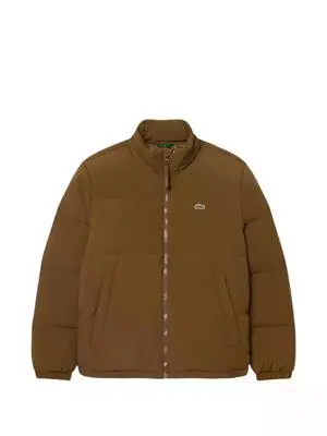 Lacoste Water-repellent Hooded Down Jacket - Brown