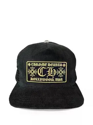 Chrome Hearts Hollywood Corduroy Trucker Hat - Black