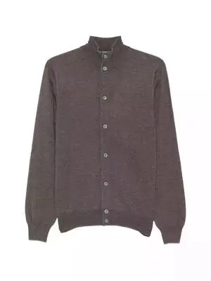 GRAN SASSO Button-up High-neck Cardigan - Grey