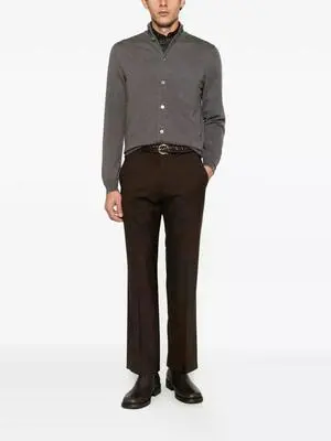 GRAN SASSO Button-up High-neck Cardigan