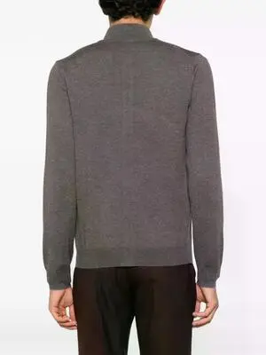 GRAN SASSO Button-up High-neck Cardigan