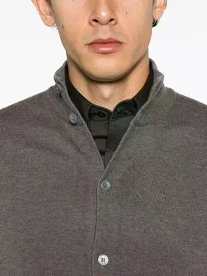 GRAN SASSO Button-up High-neck Cardigan