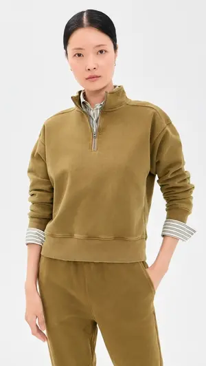 Madewell Mccarren Quarter-zip Sweatshirt