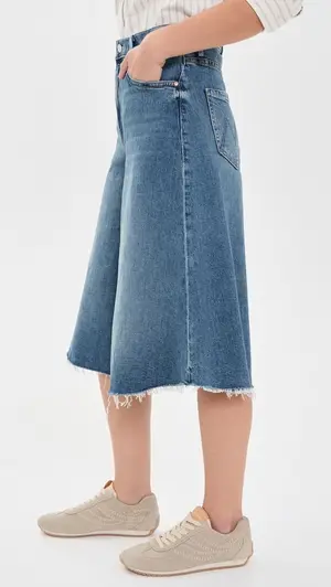 MOTHER The Whole Lot Flutter Fray Shorts