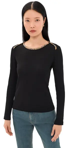 Burberry Stephanie Long Sleeve Top