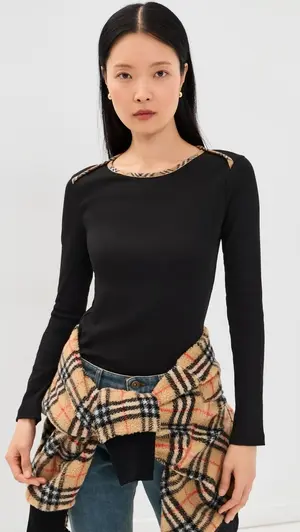 Burberry Stephanie Long Sleeve Top