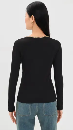 Burberry Stephanie Long Sleeve Top