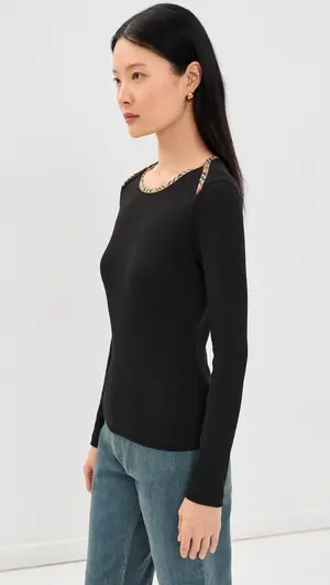 Burberry Stephanie Long Sleeve Top