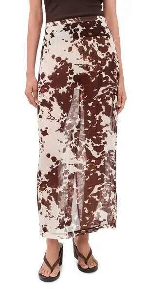 VRG GRL Devyn Wildstock Midi Skirt - Pony