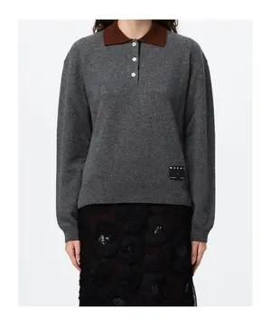 Marni Long-sleeved Polo Collar Sweater