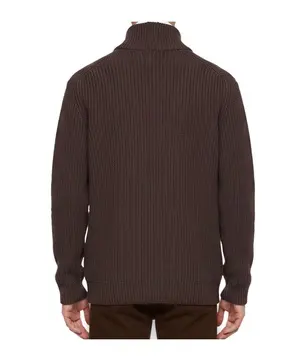 Tagliatore Dundret Ribbed Zip-up Cardigan