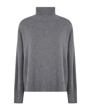 Soeur William' Oversize Turtleneck Sweater - Gray