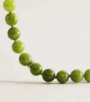 Anni Lu Gold-plated Beaded Ball Necklace