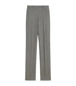 Givenchy Wool-mohair Houndstooth Cigarette Trousers