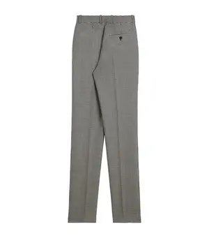 Givenchy Wool-mohair Houndstooth Cigarette Trousers
