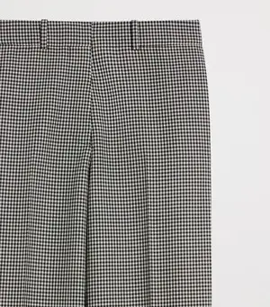 Givenchy Wool-mohair Houndstooth Cigarette Trousers