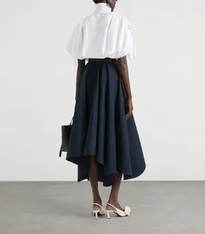 Givenchy Cotton Ruched Cropped Shirt