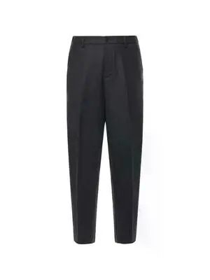 GRIFONI Prim Pressed-crease Elasticated-waistband Trousers - Grey